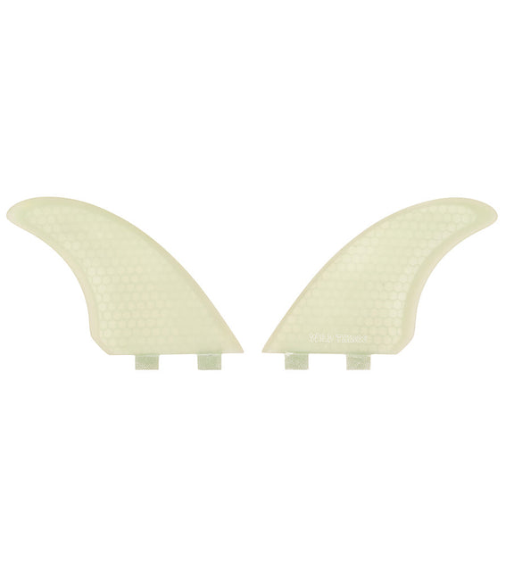 Scorpion Twin (FCS Compatible) Honeycomb White Twin Fins - Wild Things