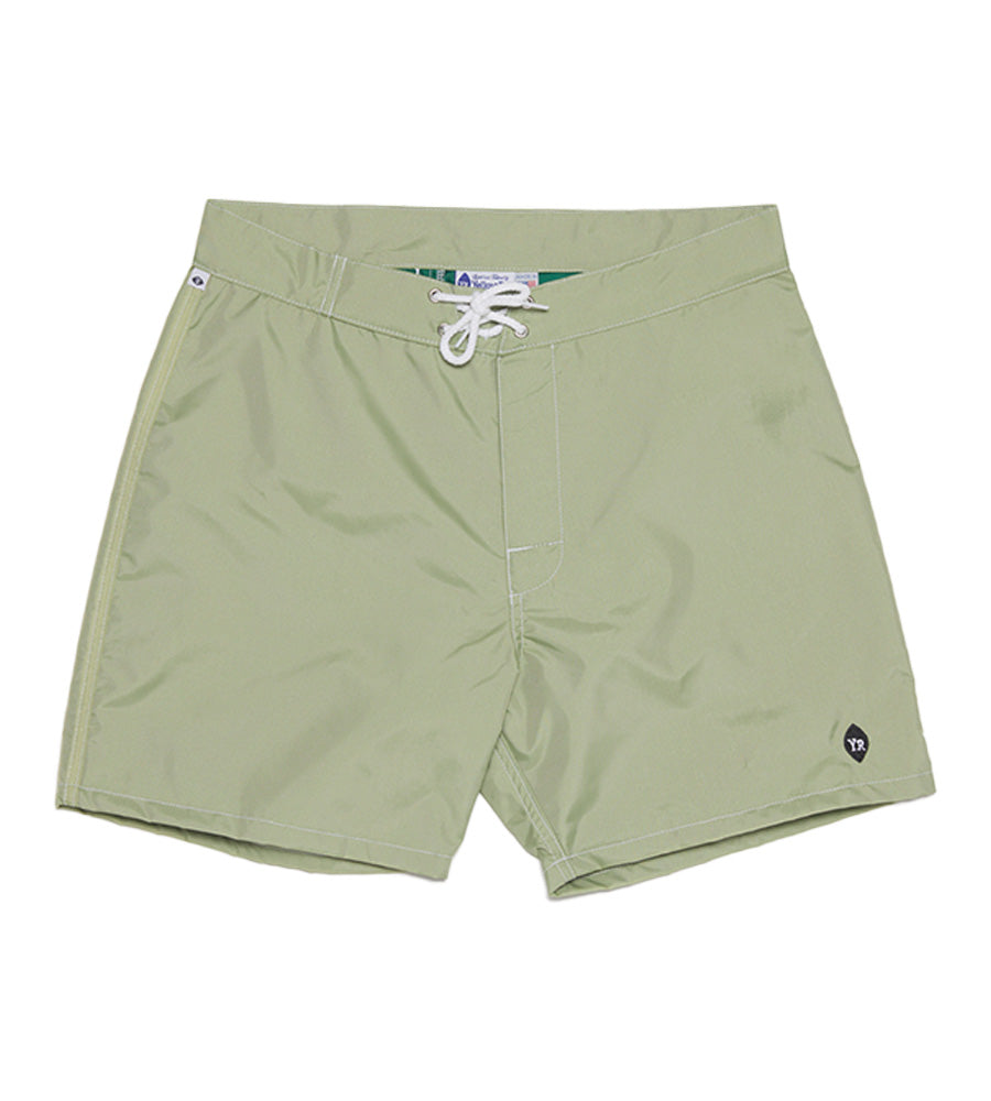 Yellow Rat Solid Trunk Green Boardshorts - Wild Things