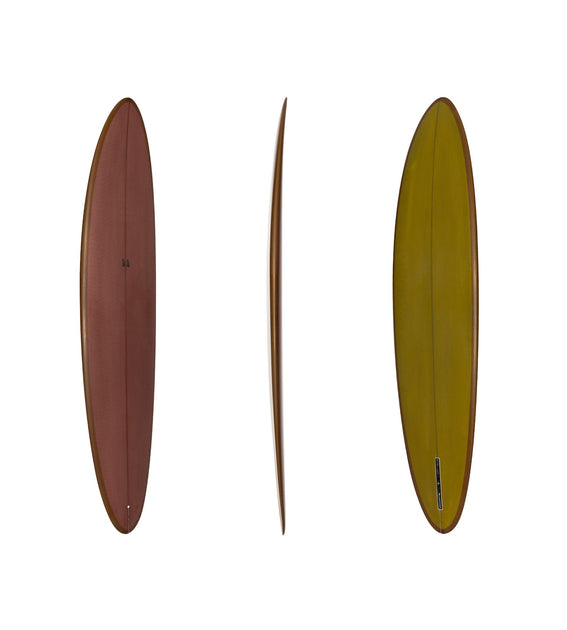 Brown Microwave Television Virus Thumbtail 7'6 Surfboard - Wild Things